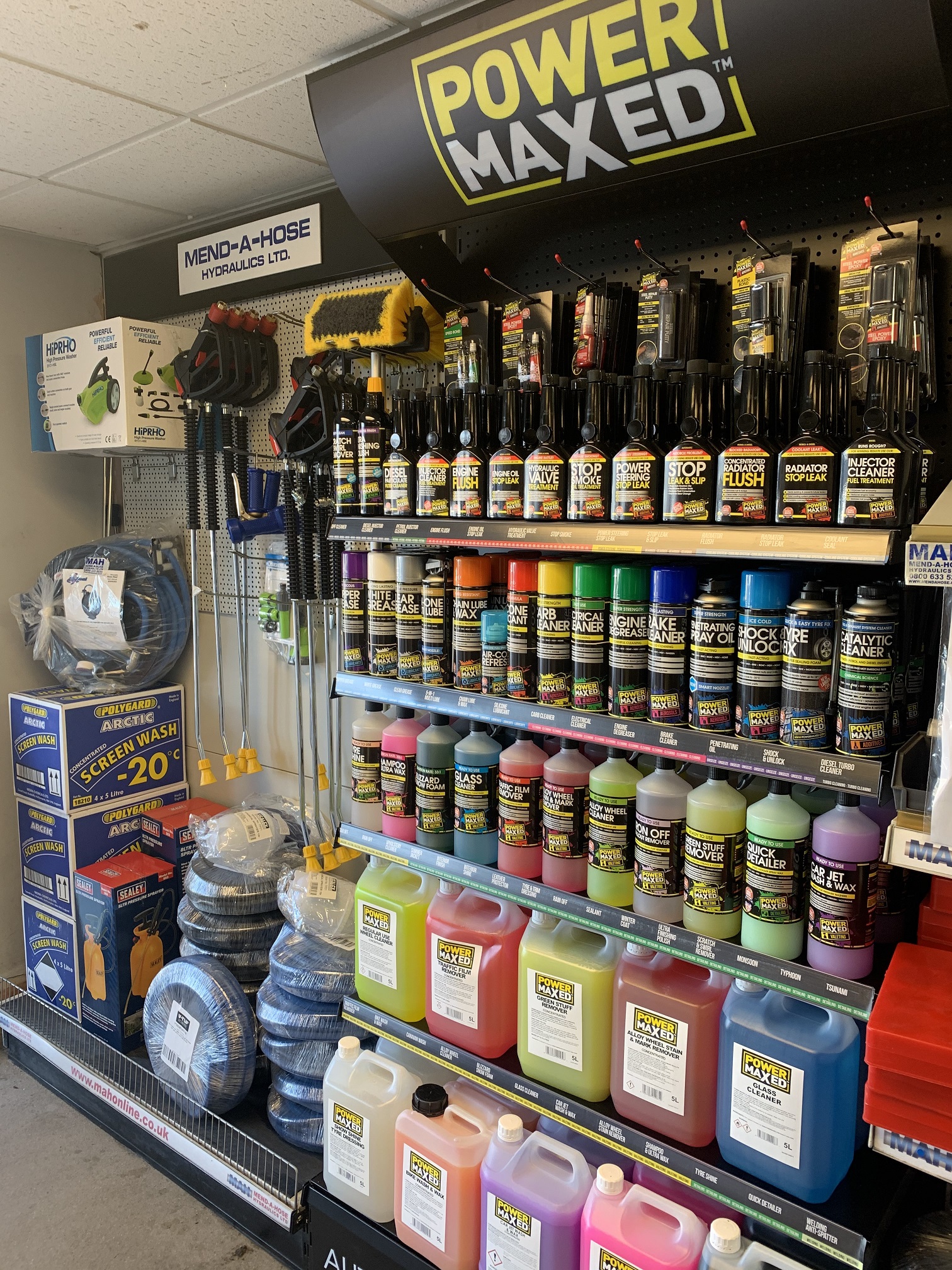 Hydroshop's Castleford, Birstall, Warrington, Coventry.